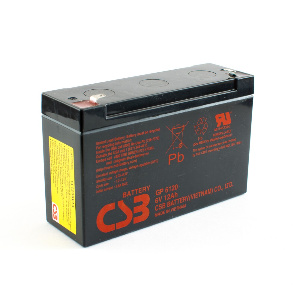 Свинцово-кислотный аккумулятор CSB GP 6120 6 В 12Ач
