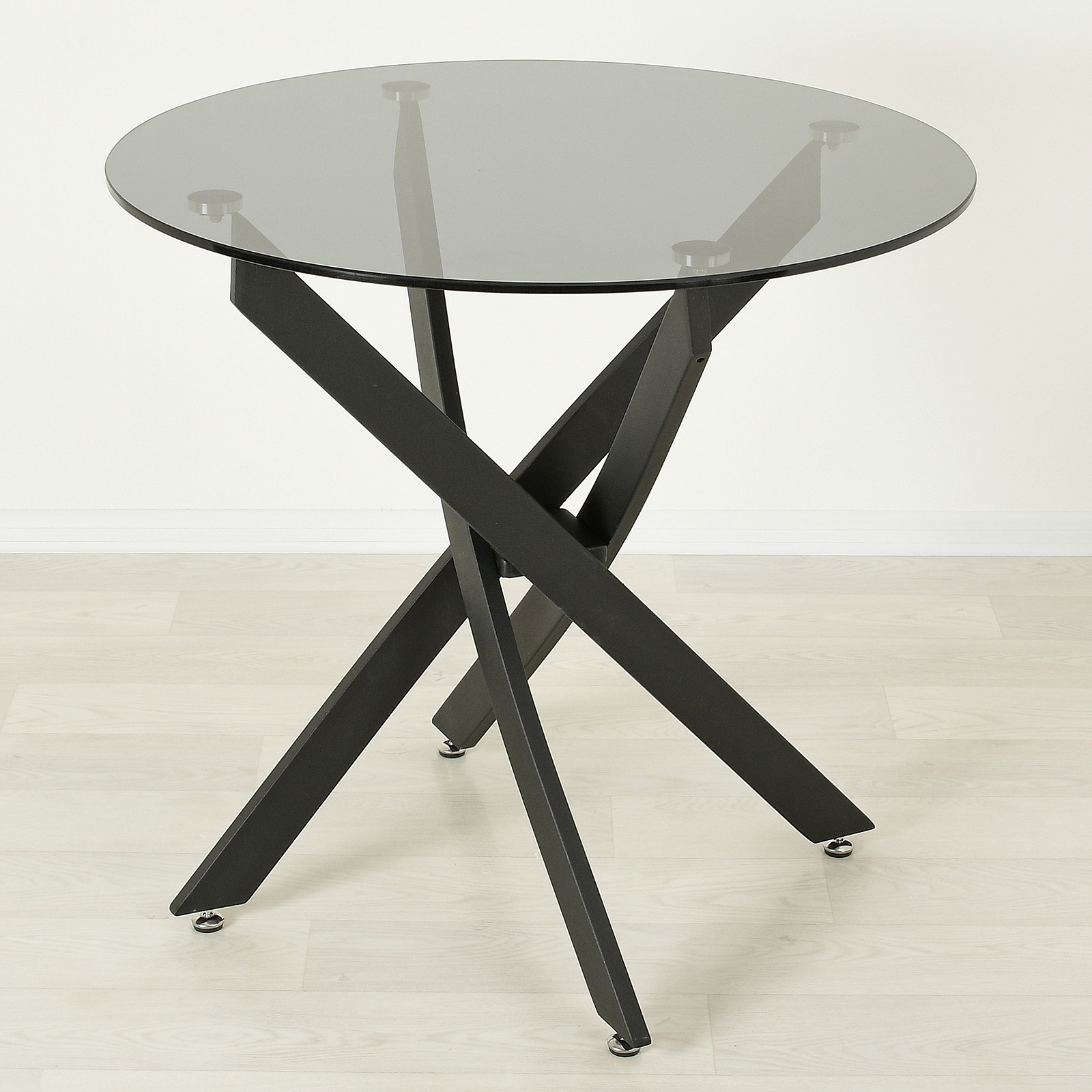Кухонный стол Mebel Apartment Рим 18 серый/черный D95