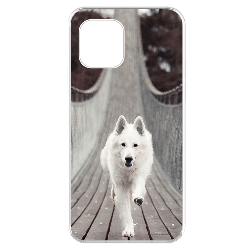 Чехол-накладка Krutoff Clear Case Пес на мосту для iPhone 11 Pro