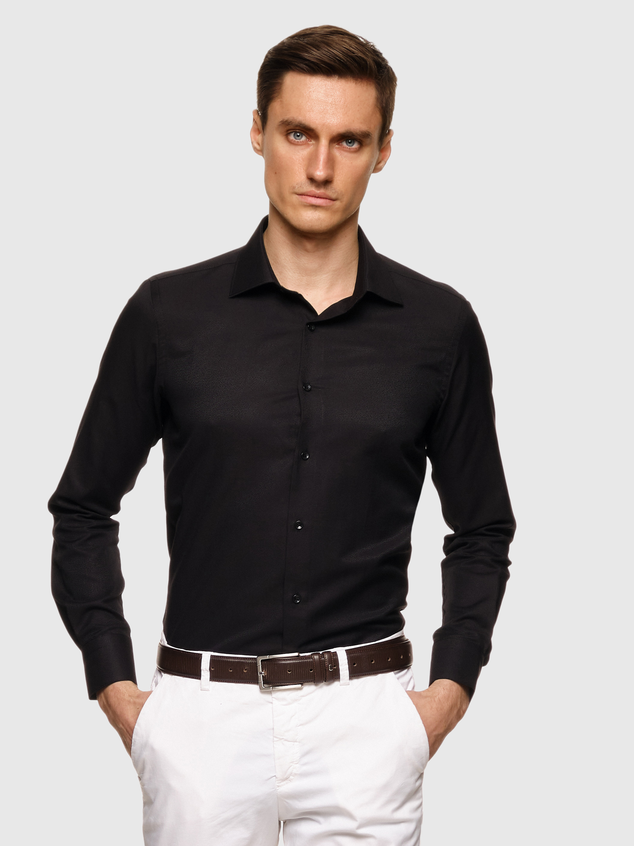 Рубашка мужская Cassa Marina OxfordR черная L