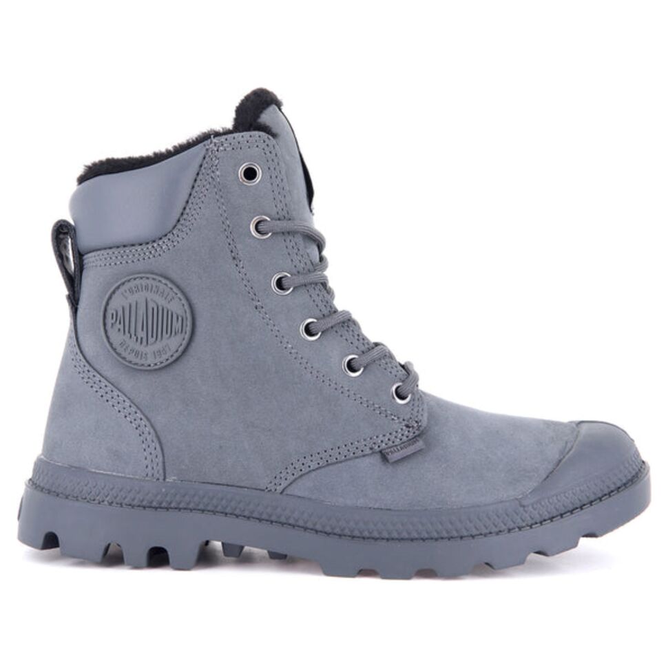 Ботинки Palladium Pampa Sport Cuff WPS 72992-063 зимние серые (41)