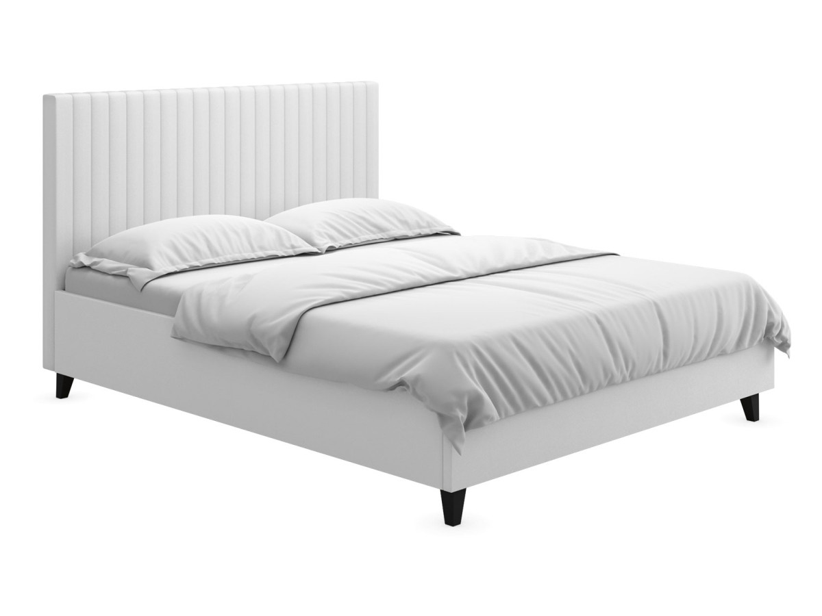 Кровать с подъемным механизмом Первый Мебельный Ванесса Люкс Белый, экокожа 160х200 см