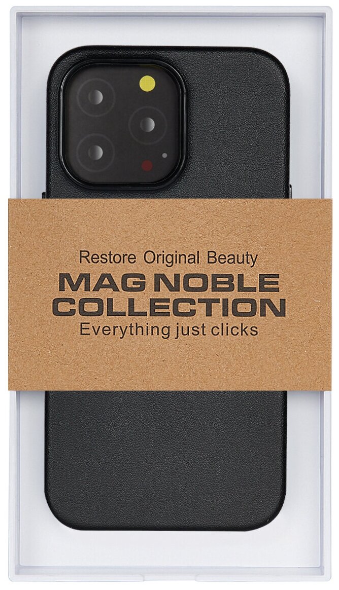 Чехол с MagSafe для iPhone 13 MAG NOBLE COLLECTION — Черный