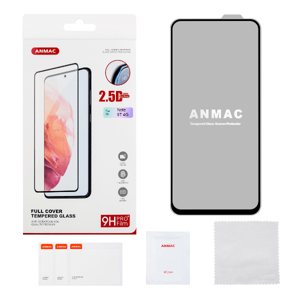 Защитное стекло ANMAC для Xiaomi Note 9T 4G Full Cover Арт.1137361