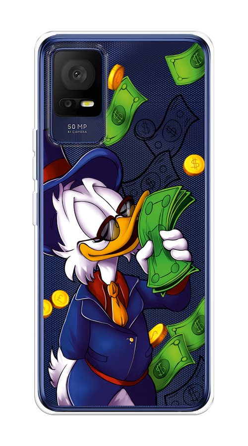 Чехол на TCL 408 "Scrooge McDuck with Money"