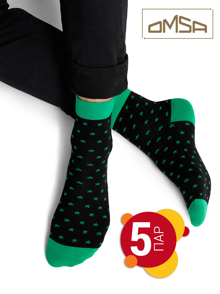 Комплект носков мужских Omsa SNL-541810 разноцветных 35-38