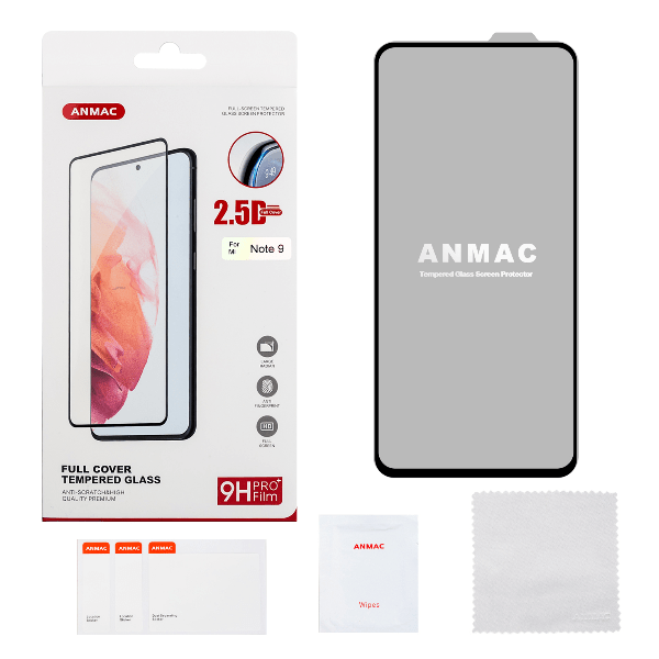 Защитное стекло ANMAC для Xiaomi Note 9 Full Cover Арт.1137363