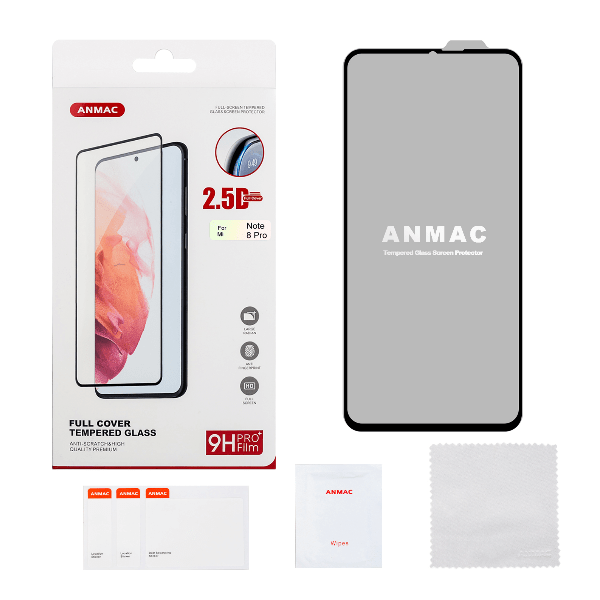 Защитное стекло ANMAC для Xiaomi Note 8 Pro Full Cover Арт.1137364