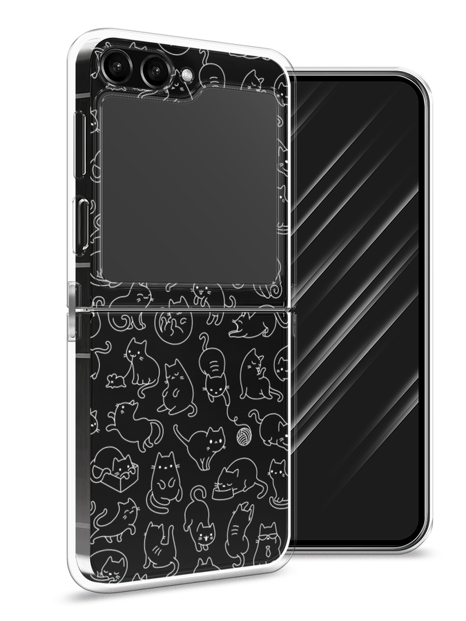 Чехол Awog на Samsung Galaxy Z Flip 5 "Шкодливые котики"