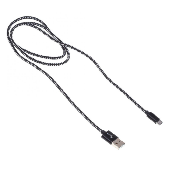 Кабель Buro Braided BHP RET MICUSB-BR USB A(m) micro USB B (m) 1м черный