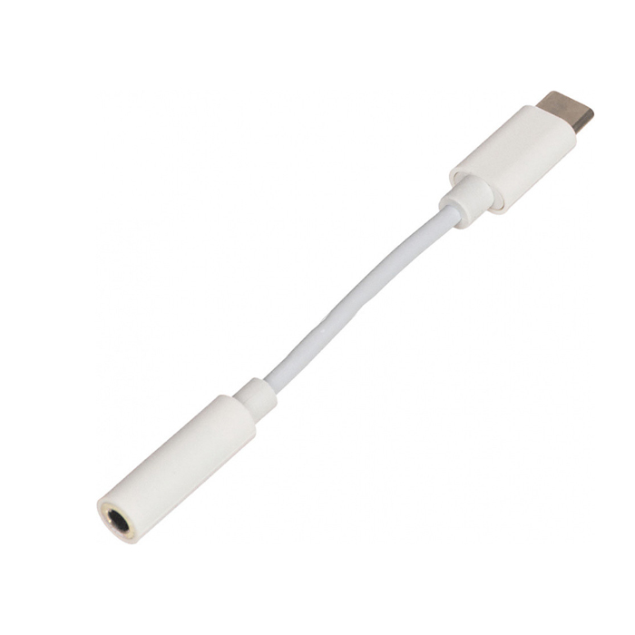 Переходник Buro BHP TPC-JCK USB Type-C (m) Jack 3.5mm (f) белый