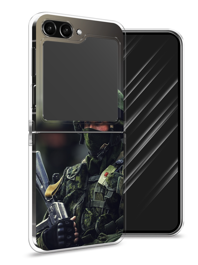 Чехол Awog на Samsung Galaxy Z Flip 5 "Солдат"