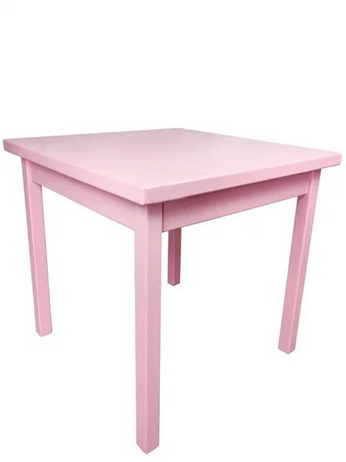 Стол кухонный Solarius Классика дерево 70х70х75, цвет розовый