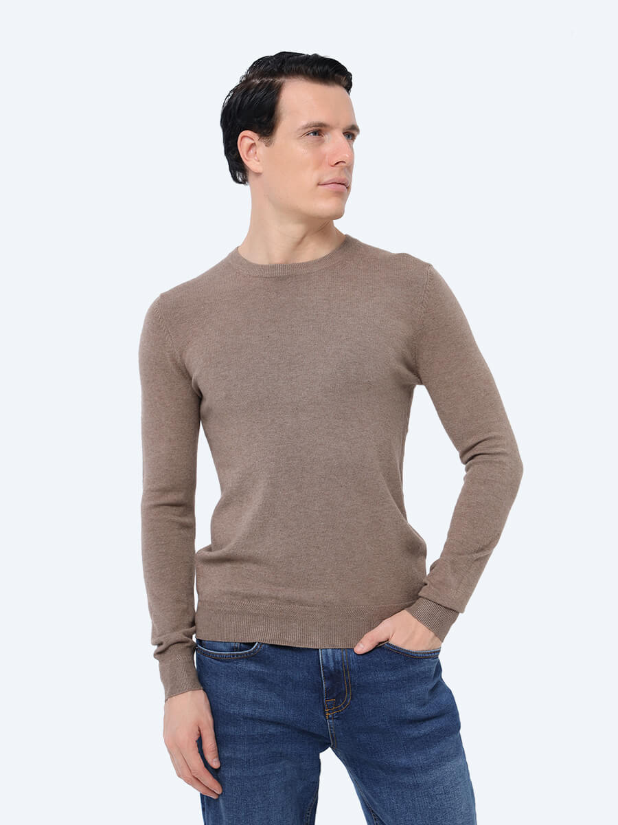 Джемпер мужской Vitacci TM0101-04 коричневый 2XL