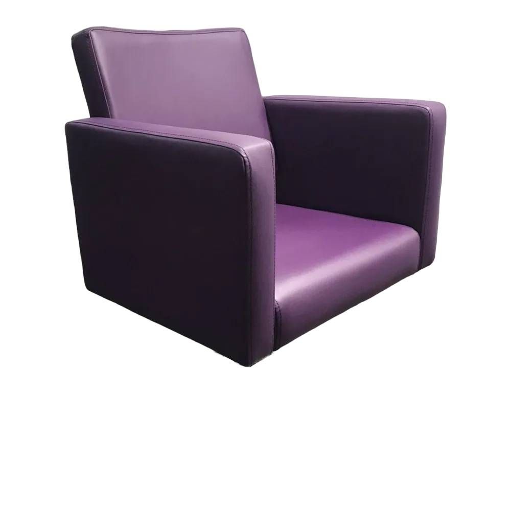 Парикмахерское кресло Кубик фиолетовый 65х50х57