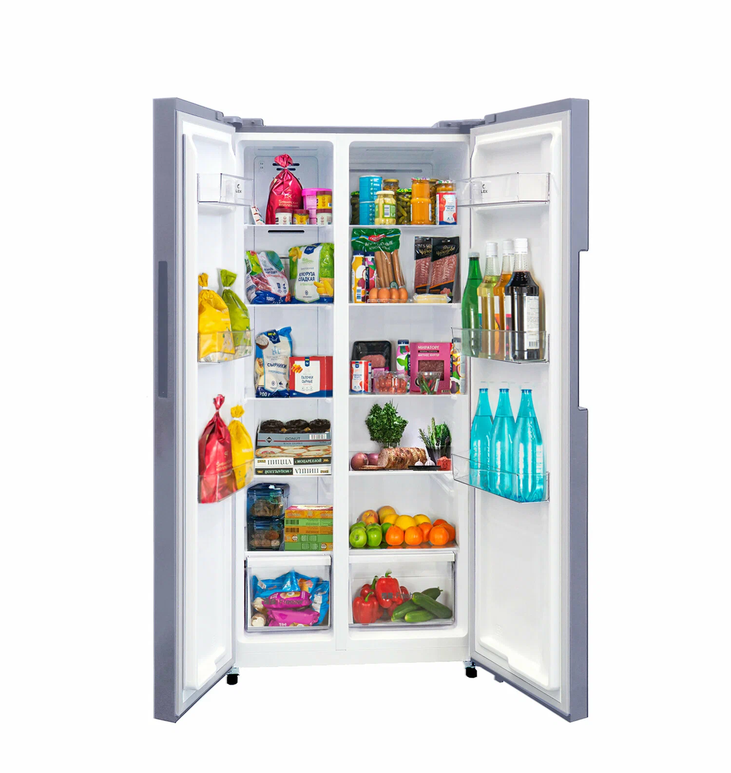 Холодильник (Side-by-Side) LEX LSB520GlGID серебристый