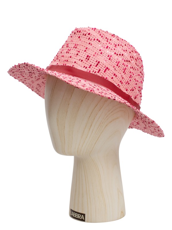 Шляпа женская Labbra Like LL-S22014 розовая/бордовая р.56-57
