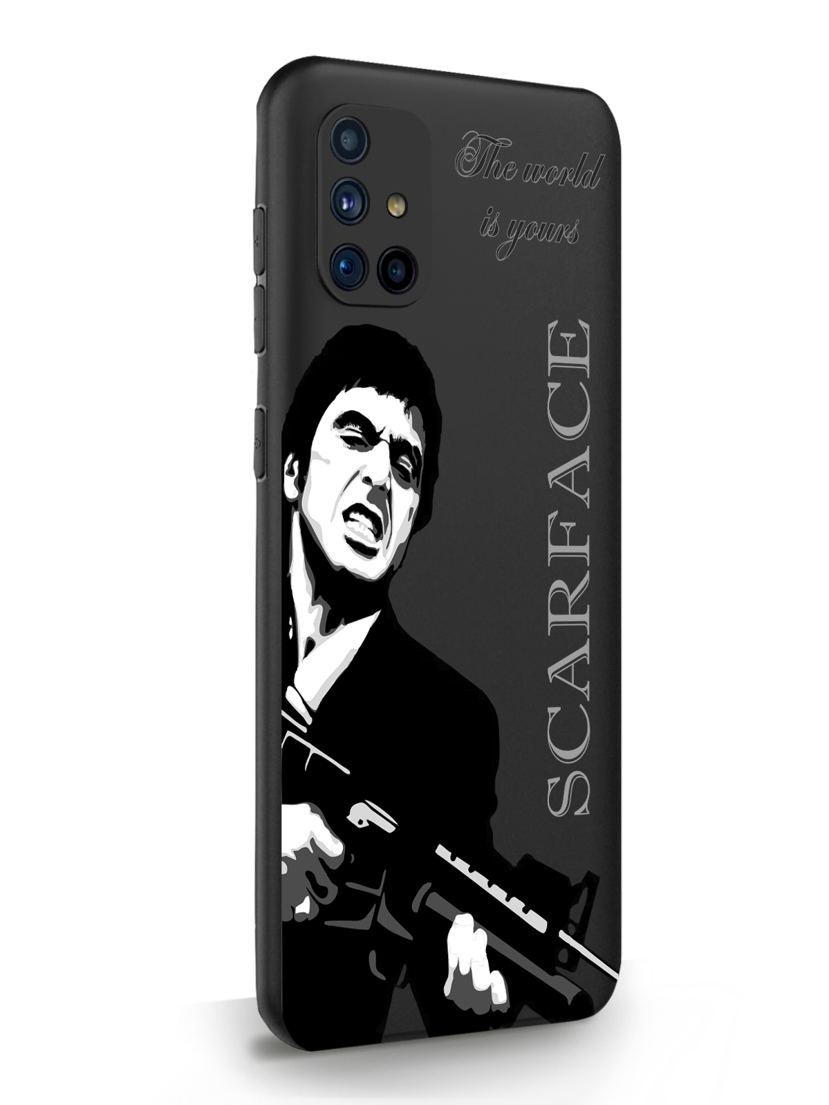 Чехол MustHaveCase для Samsung M51 Лицо со шрамом черный