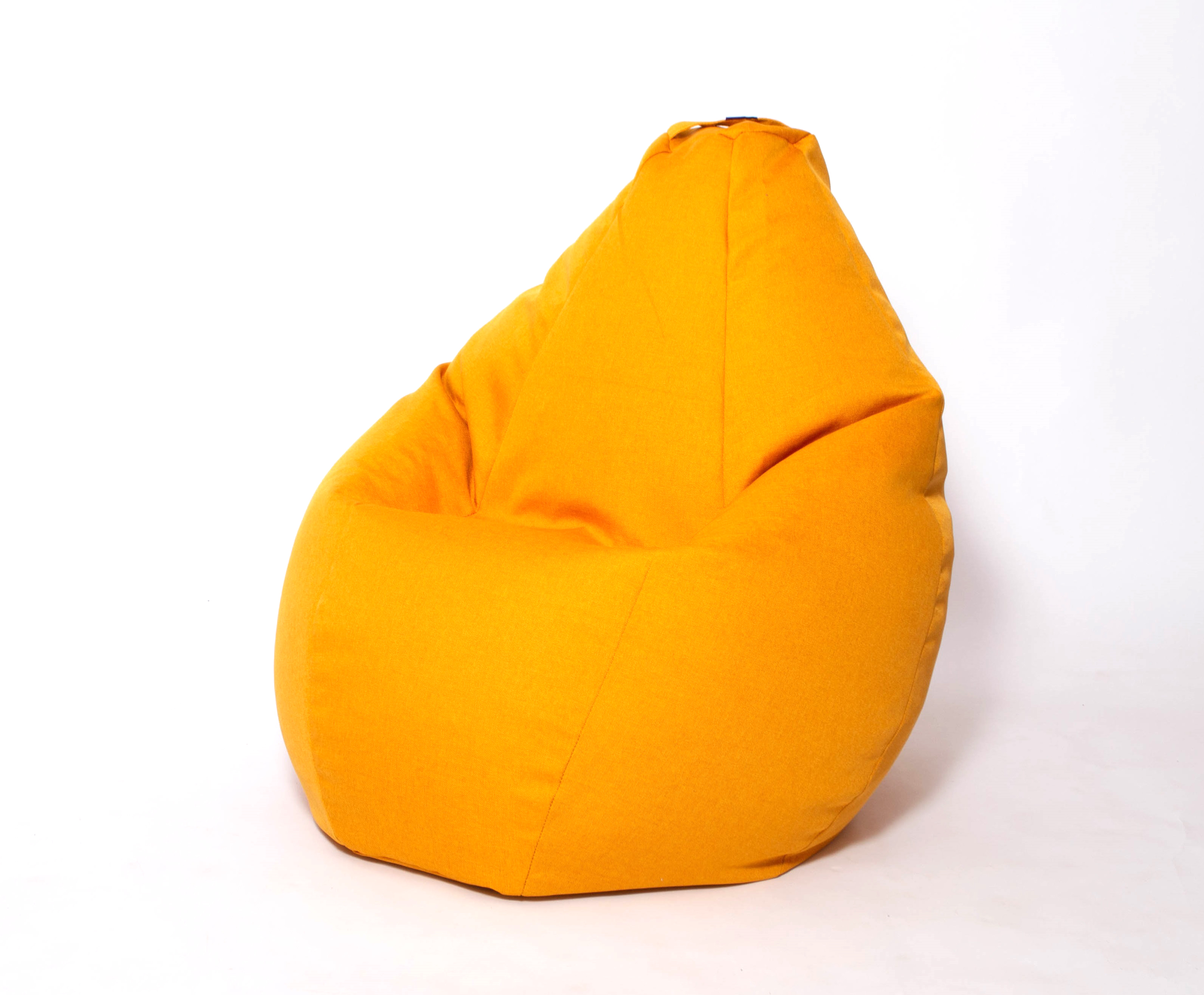 Кресло-мешок WowPuff ГРУША малая 90см пенополистирол рогожка, оранжевый