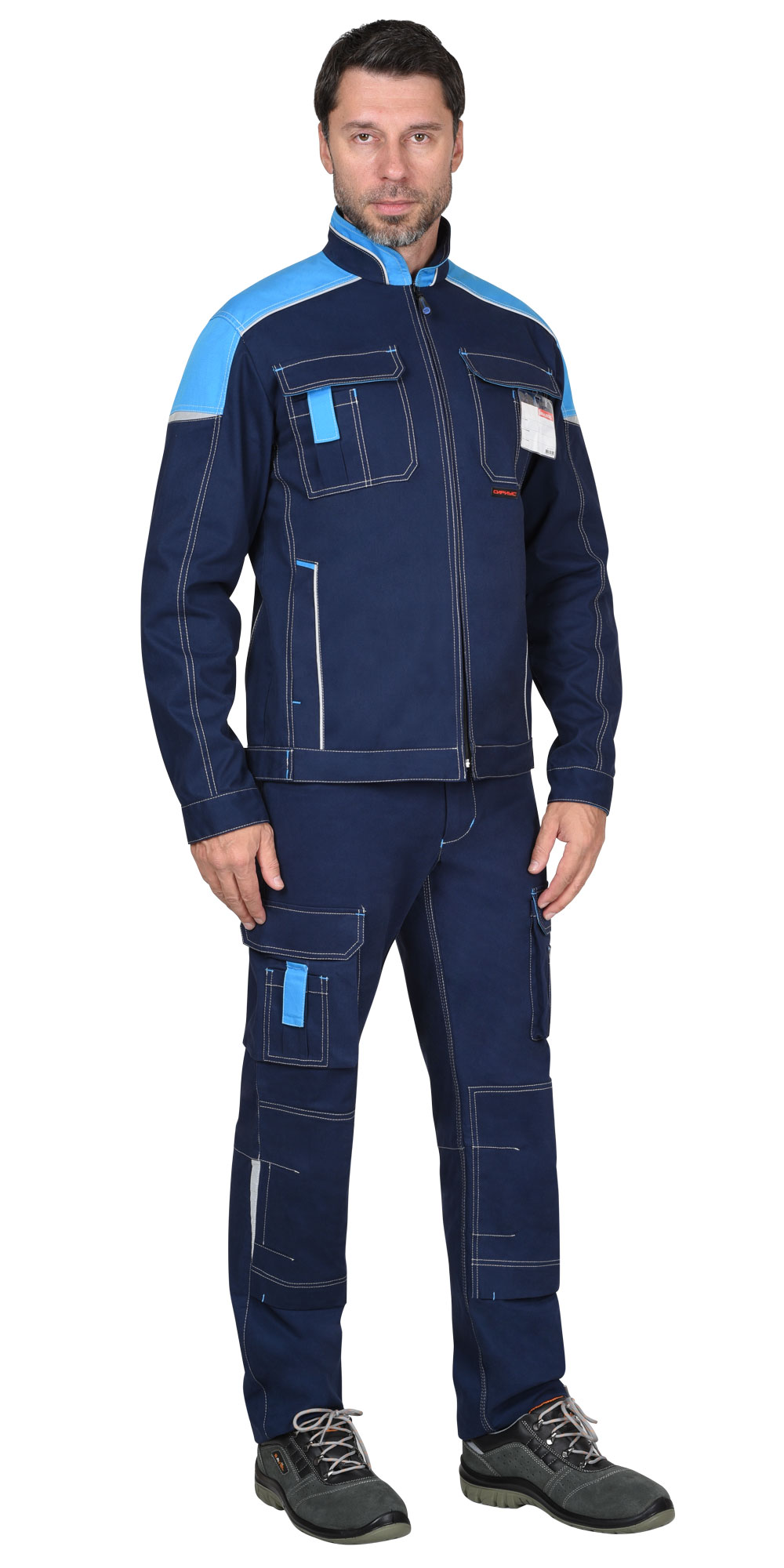 Куртка рабочая мужская СириуС 125949 синяя 44/182-188