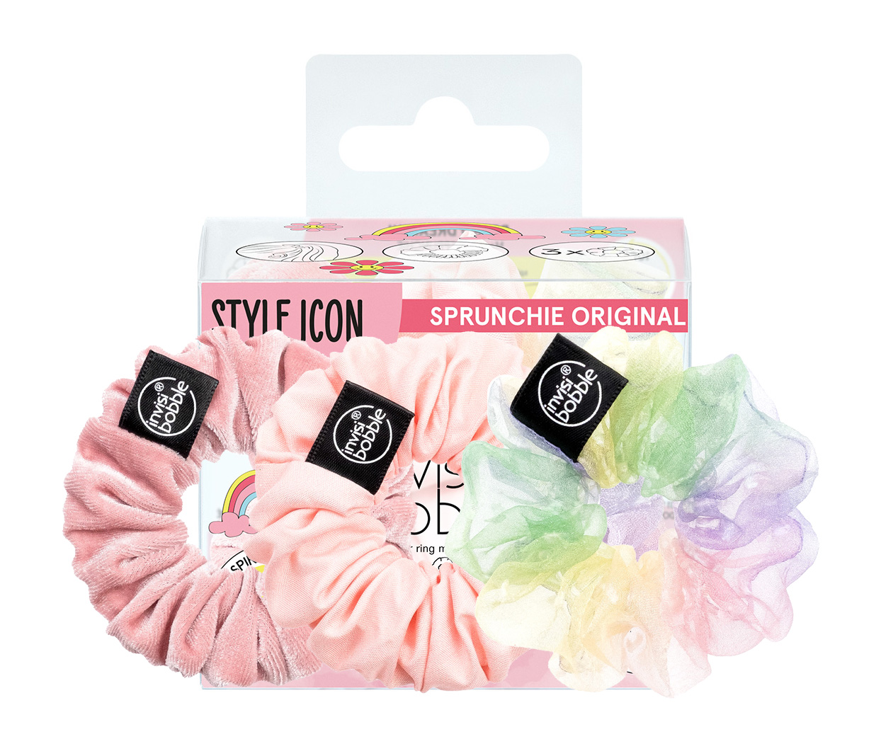 Набор invisibobble Retro Dreamin' Collection Sprunchie Macaron 3 резинки-браслета