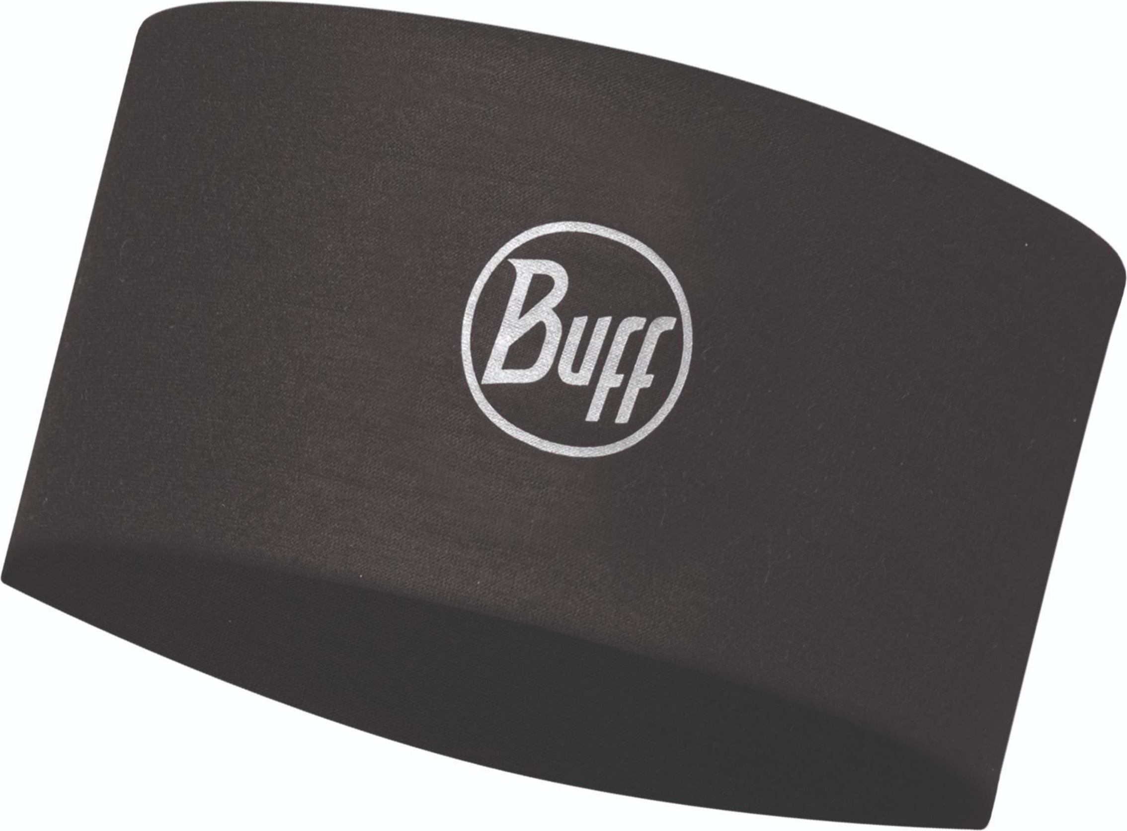 Повязка женская Buff Coolnet Uv+ Wide Headband solid black, one size