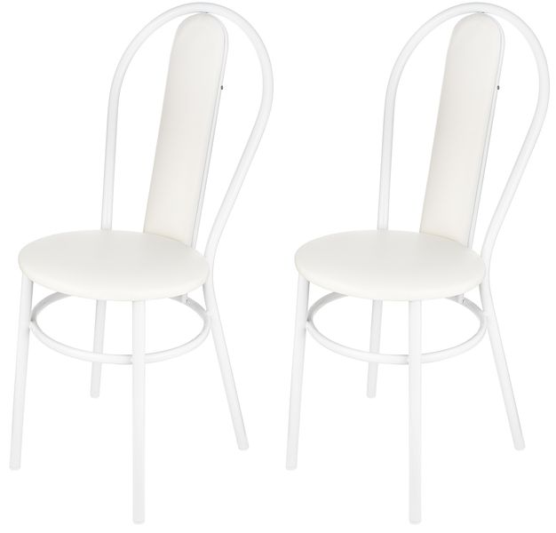 Комплект стульев  KETT-UP Сицилия, белый / белый, 2 шт