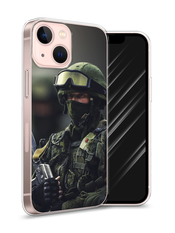 Чехол Awog на Apple iPhone 13 mini / Айфон 13 mini "Солдат"