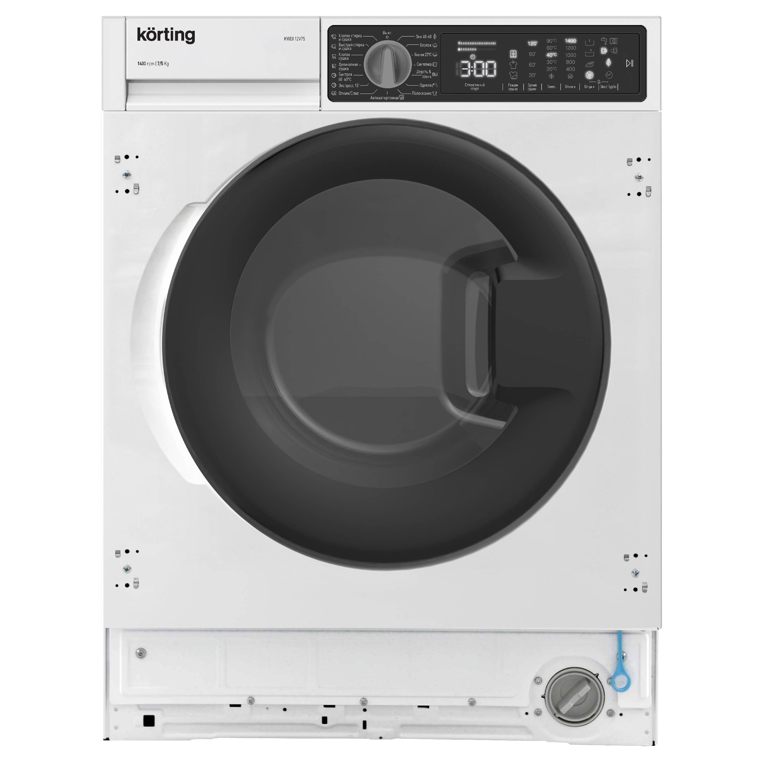 Встраиваемая стиральная машина Korting KWDI 12V75