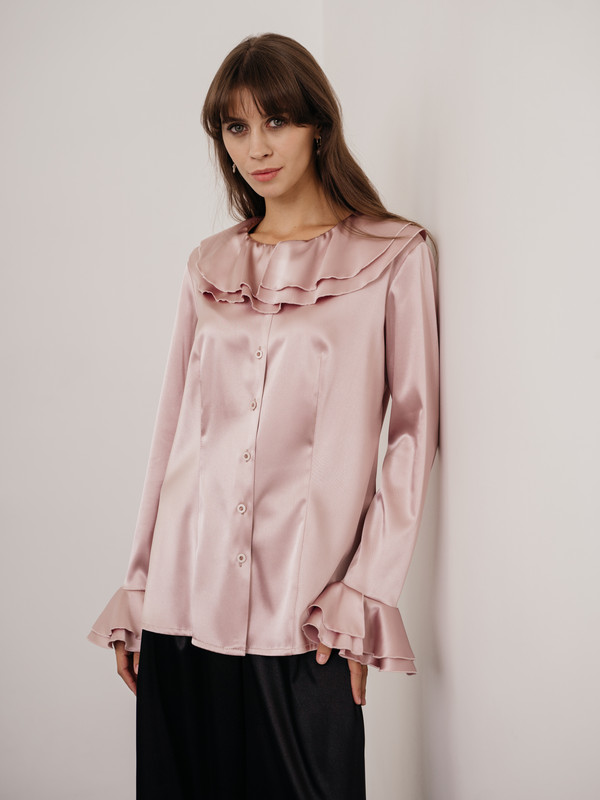 Блуза женская Модный дом Виктории Тишиной Мико розовая L