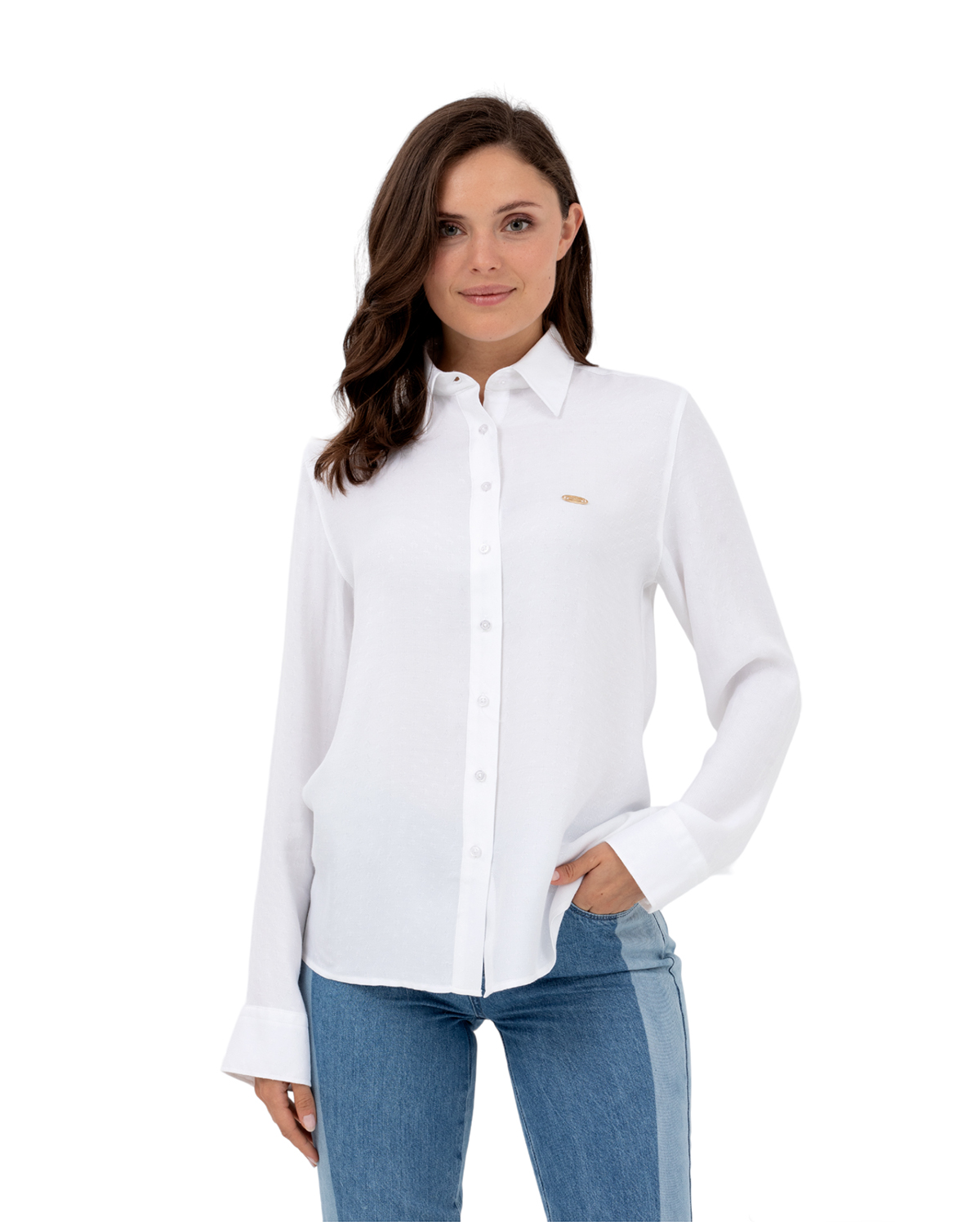 Рубашка женская U.S. POLO Assn. G082SZ004-000-1581100-RC-DESER белая 38