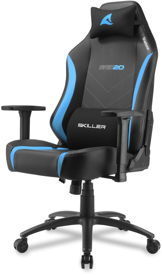 Игровое кресло Sharkoon Skiller SGS20 (Black/Blue)