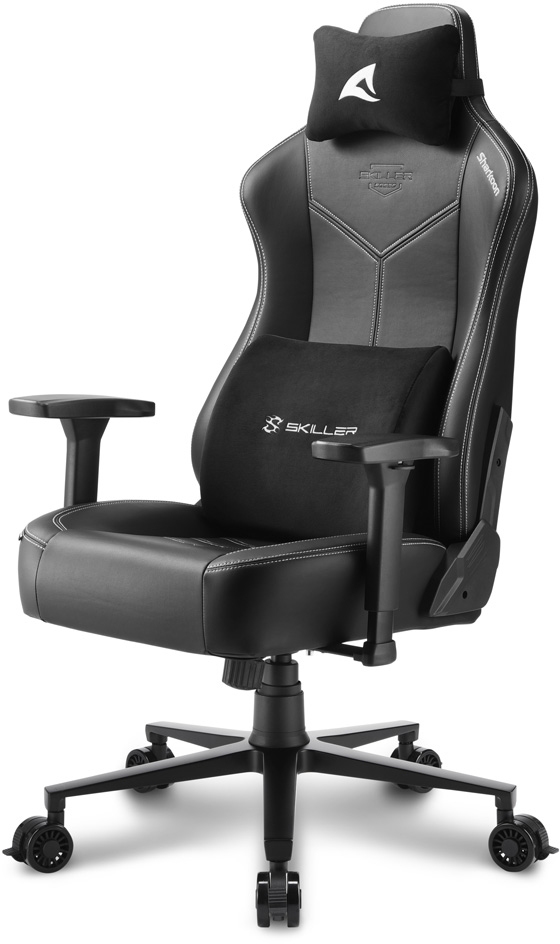 Игровое кресло Sharkoon Skiller SGS30 (Black/White)