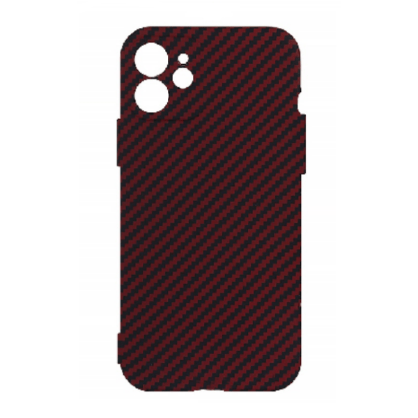 Чехол Iphone 12 Luxo Carbon Matte, красный
