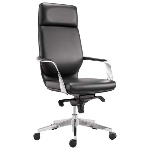 Кресло офисное BRABIX PREMIUM "Resonance EX-755", мультиблок, алюминий, экокожа, черное, 5