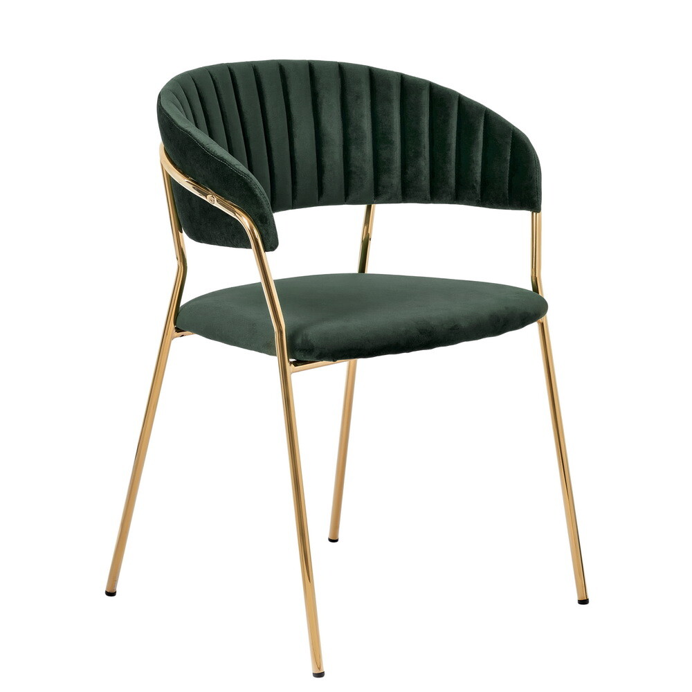 Полубарный стул Bradex, зеленый/золотистый