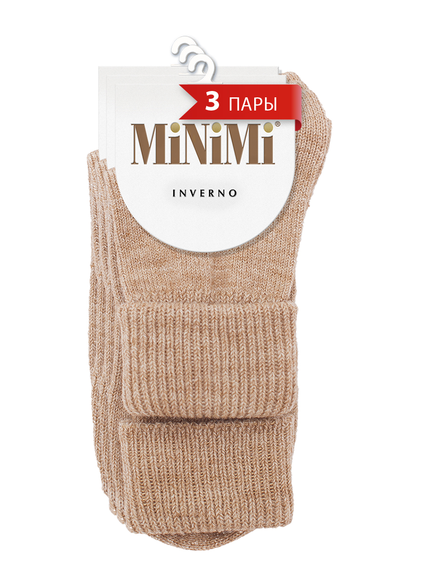 Комплект носков женских Minimi Basic SNL-475309 бежевых OS