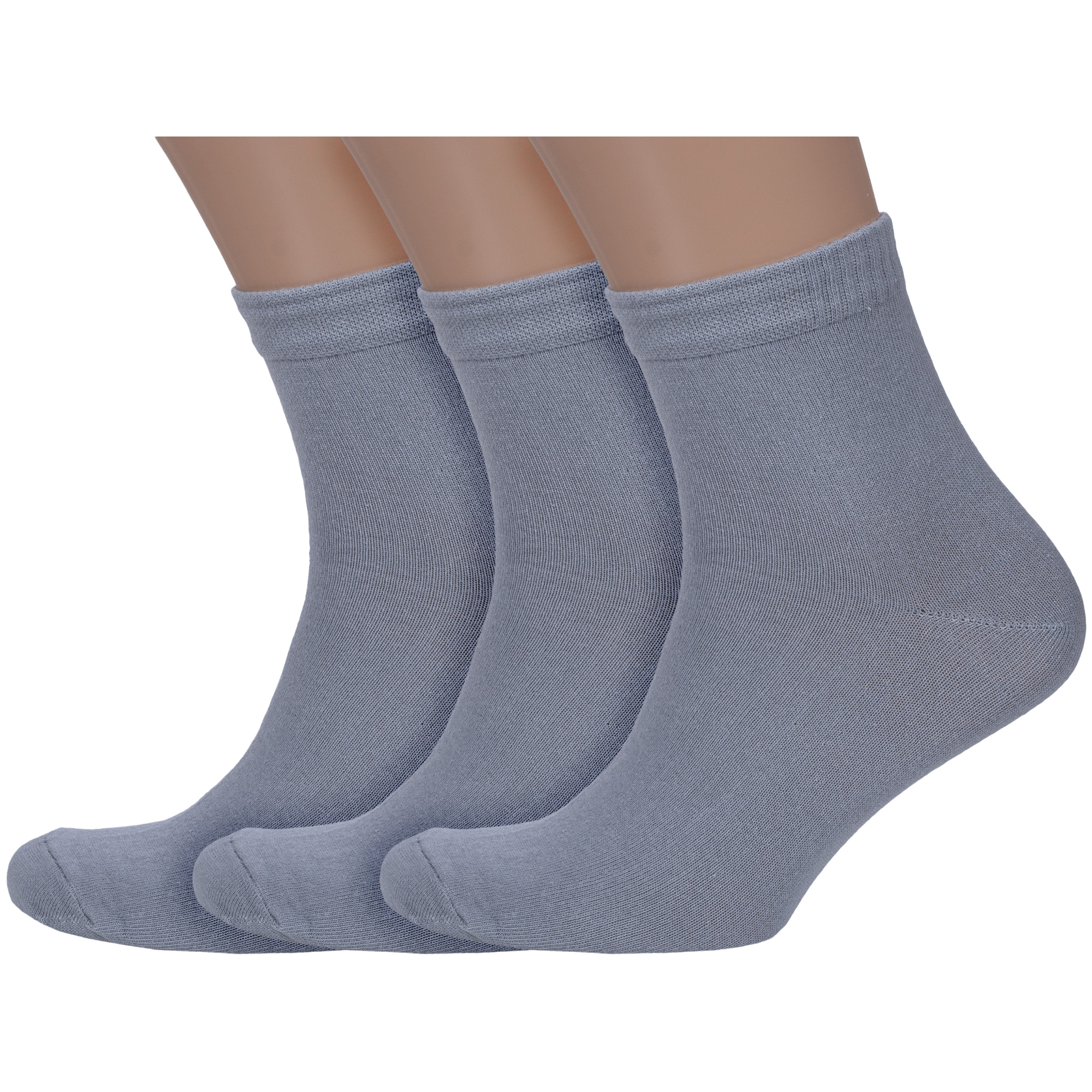 Комплект носков мужских VASILINA 3-3С4115 серых 23-25