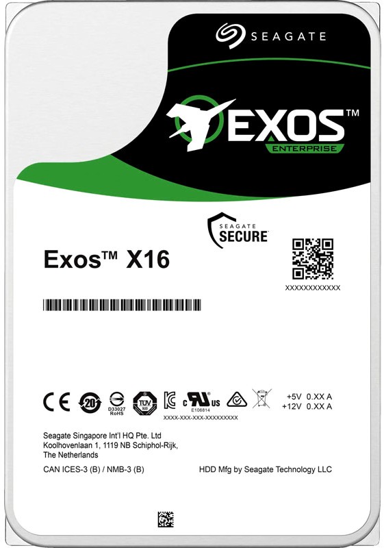 Жесткий диск Seagate Exos X16 12ТБ (ST12000NM001G)