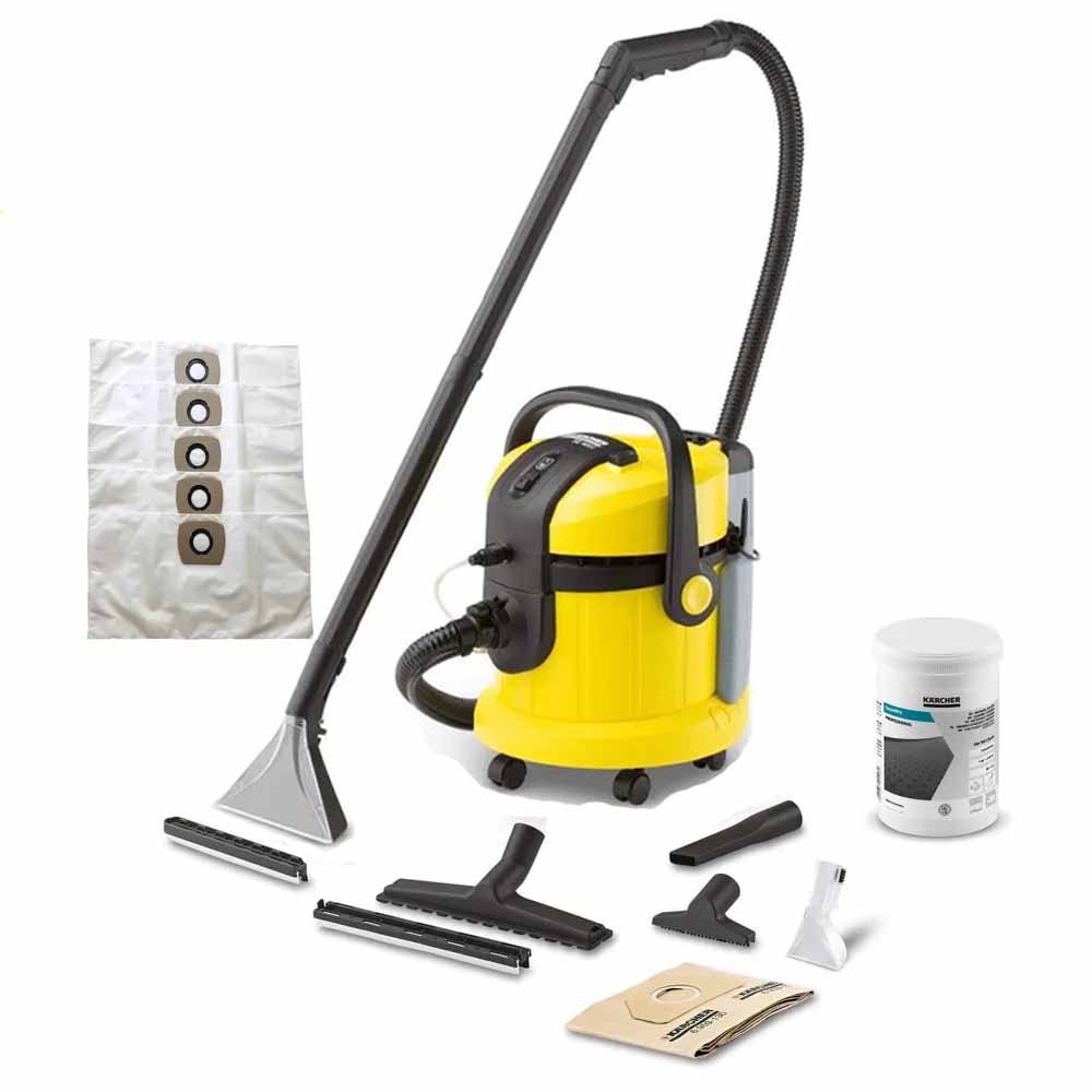 Пылесос Karcher SE 4002 + средство RM 760 и 5 фильтр-мешков желтый