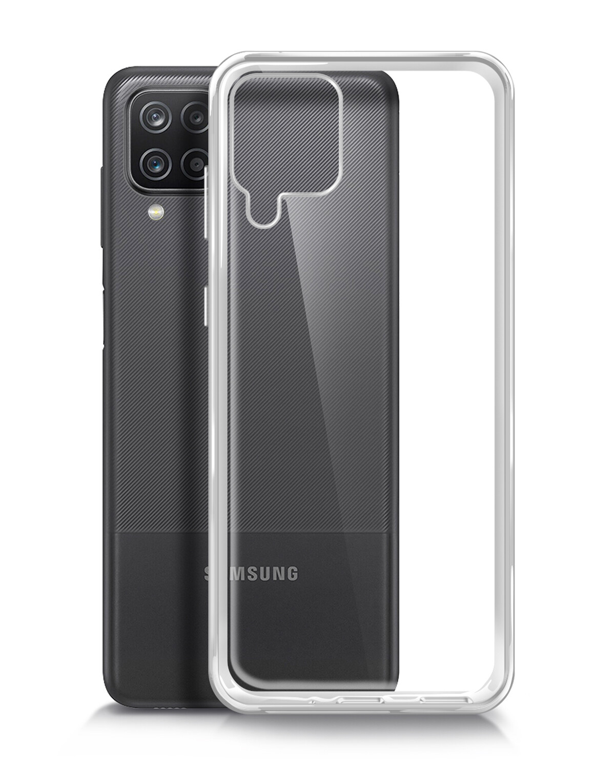 Чехол Brozo на  Samsung Galaxy A12, силиконовый прозрачный