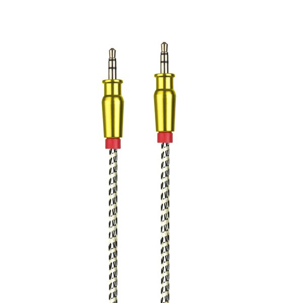 Кабель AUX 1M 3,5 на 3,5 JD-414 желтый