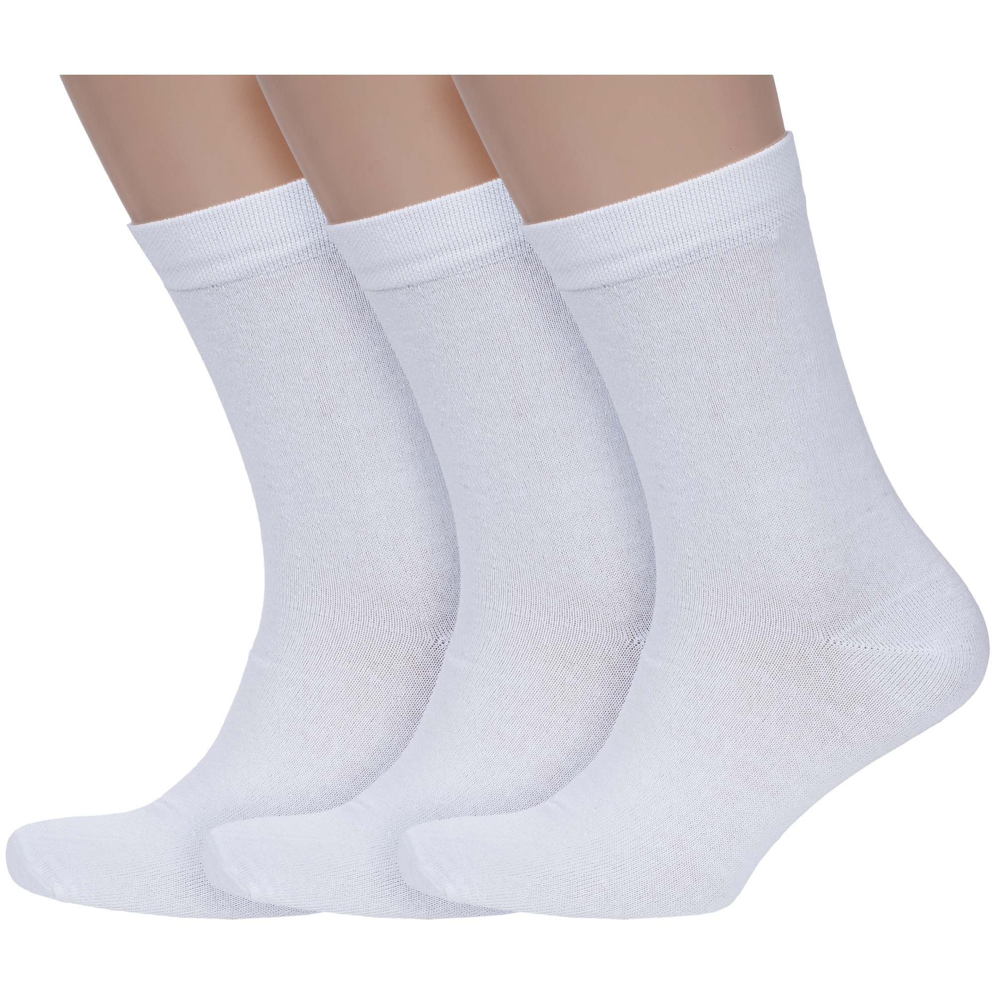 Комплект носков мужских VASILINA 3-0С3467 белых 23-25