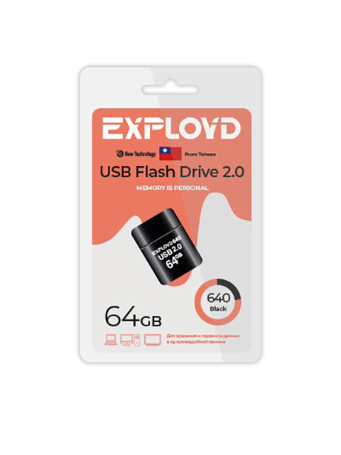 Флешка Exployd 640 64ГБ Black (EX-64GB-640-Black)