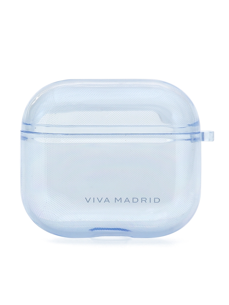 Силиконовый чехол для наушников Apple AirPods 3 Viva Madrid Clar Max Blue с карабином
