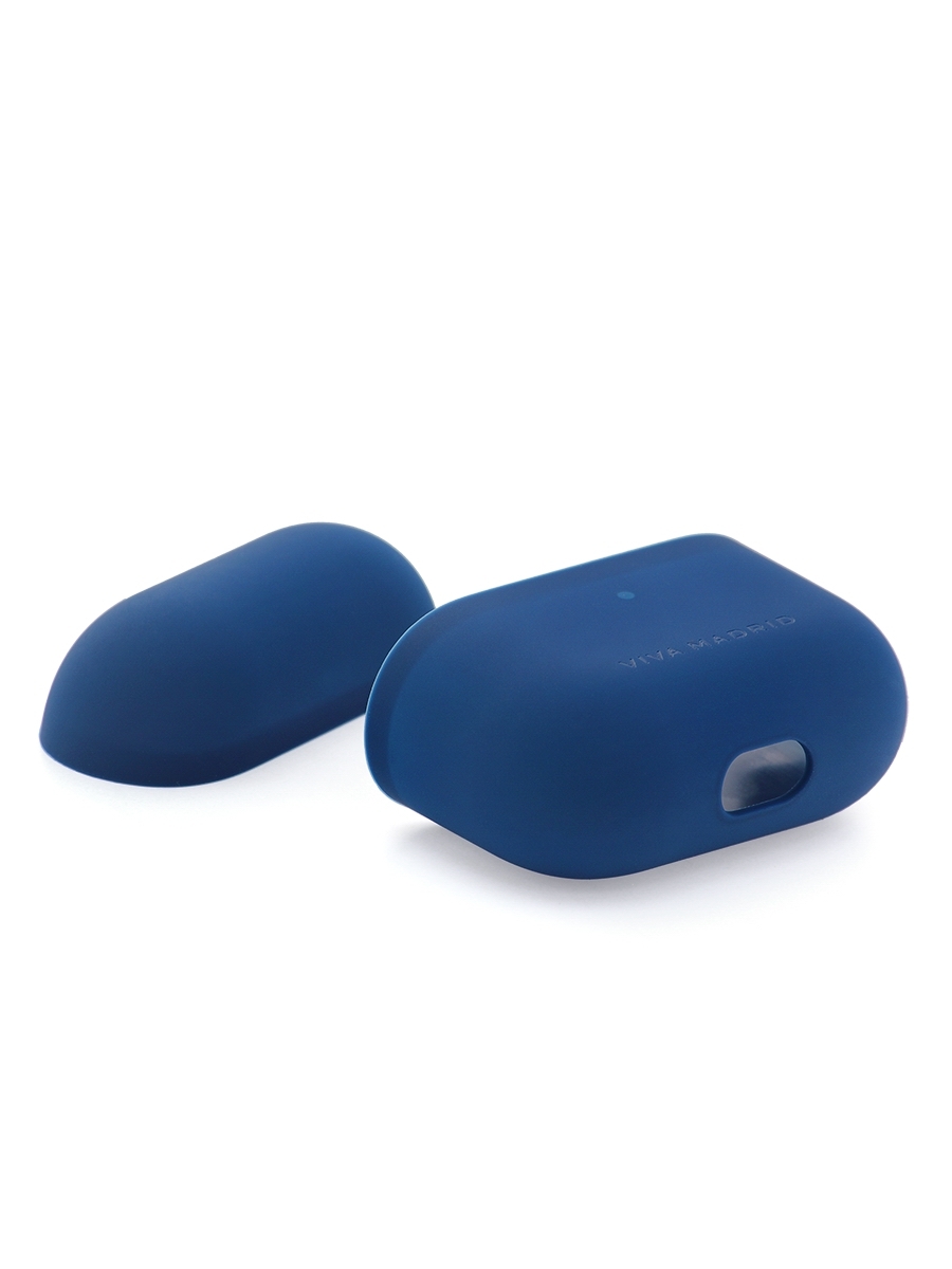 Силиконовый чехол для наушников Apple AirPods 3 Viva Madrid Gorra Blue с карабином