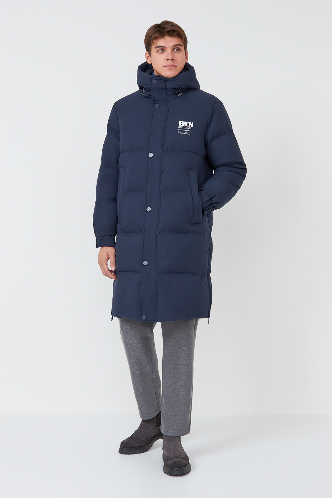 Пальто мужское Baon B5223510 синее XL INT