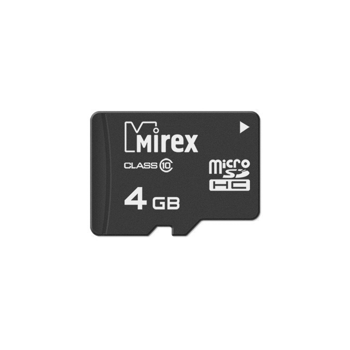 Карта памяти MIREX microSDHC 4GB (13612-MC10SD04)