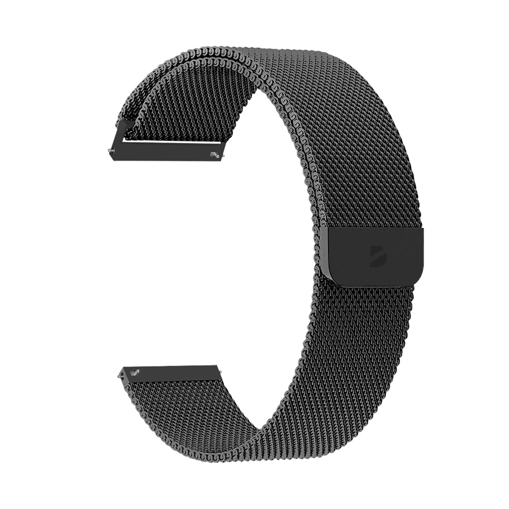 Ремешок Deppa Band Mesh универсальный, 20 mm, Stainless Steel, Black