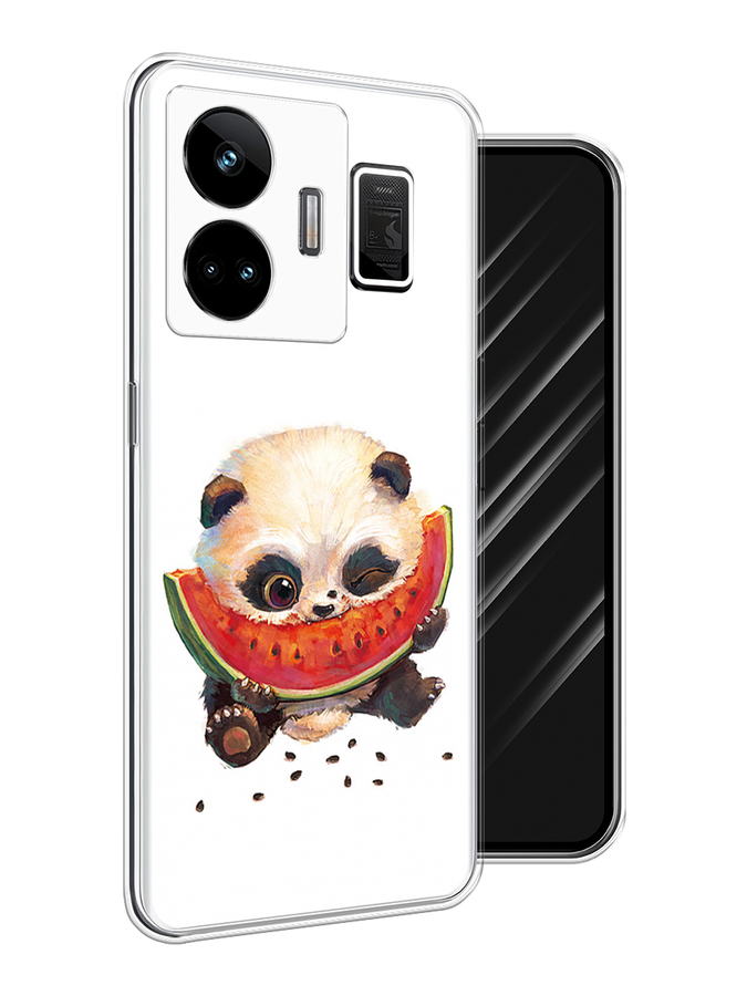 Чехол Awog на Realme GT Neo 5 5G/GT 3 "Малыш панды с арбузом"
